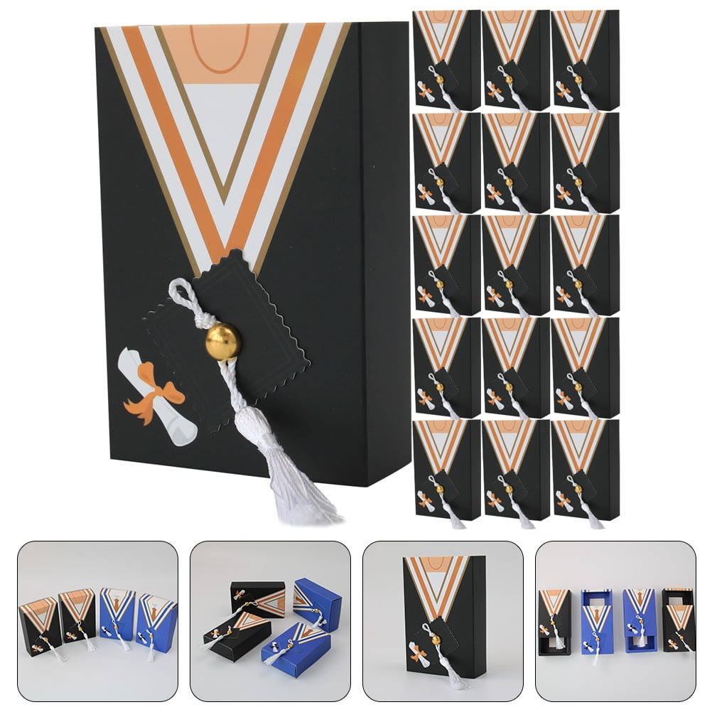PENIKOKO Graduation Cap Candy Box Elegant for Candy Containers 25Pcs 10 ...