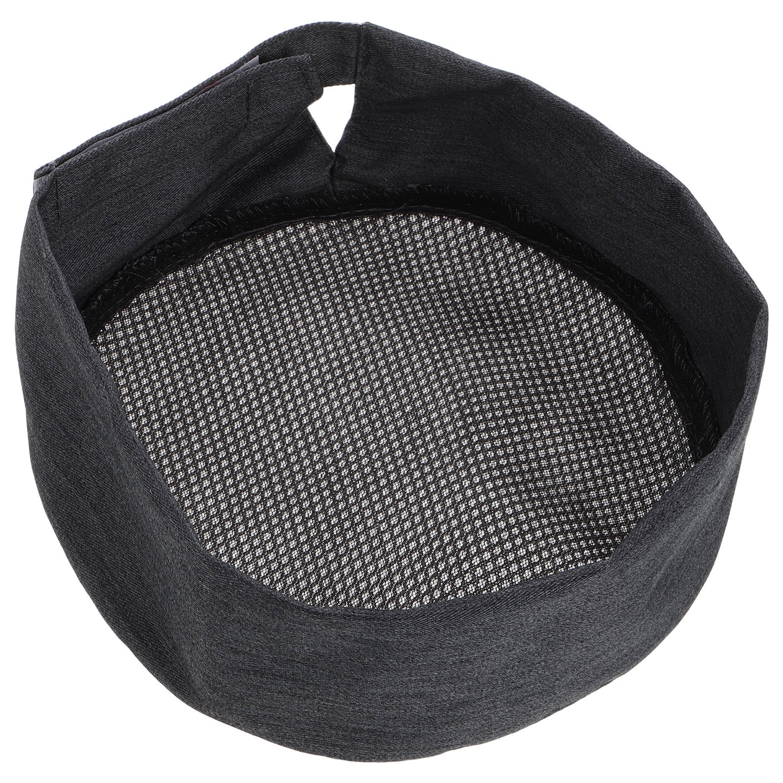 PENIKOKO Grey Cotton Chef Skull Cap with Breathable Mesh Top for ...