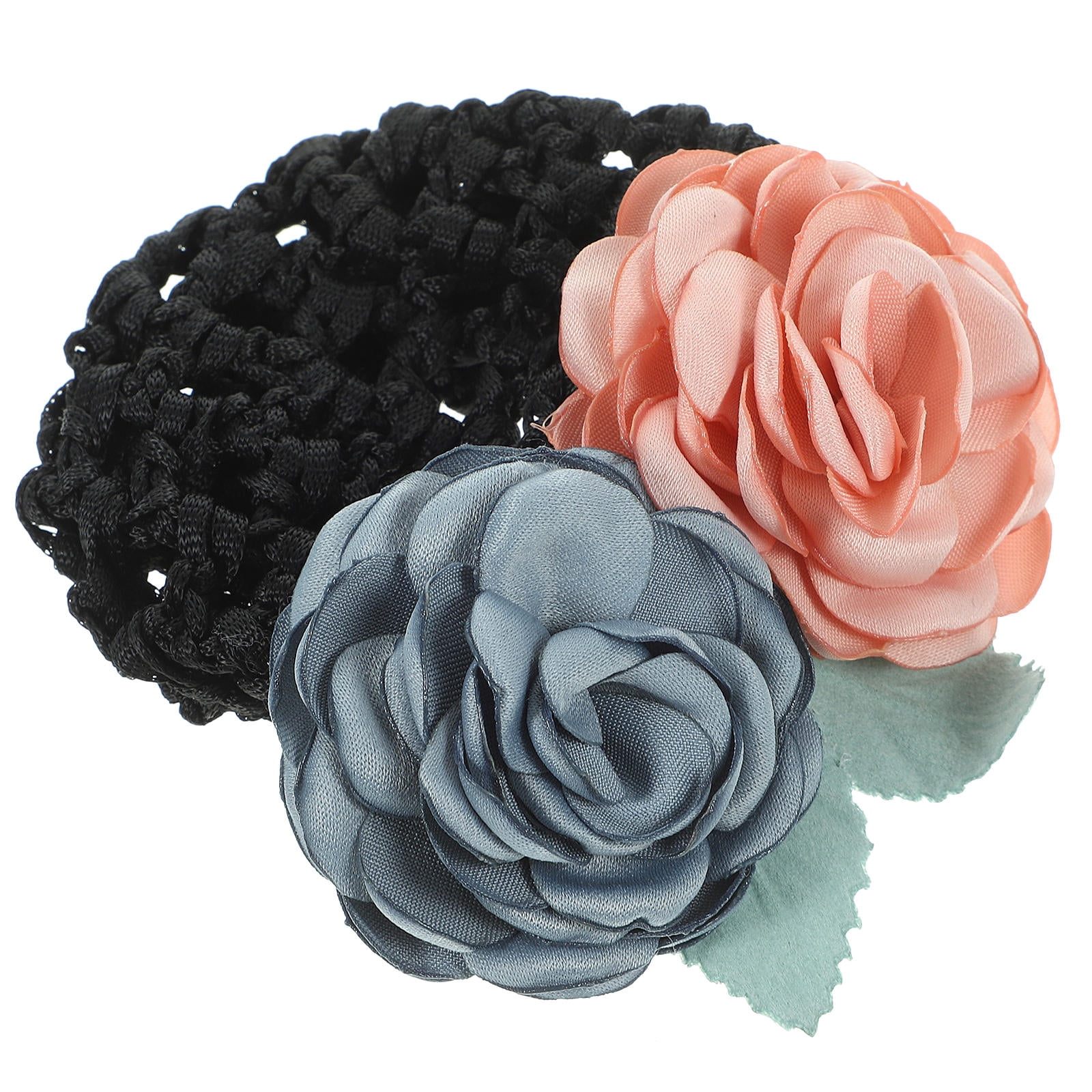 PENIKOKO Hair Nets for Women 1Set 10x9cm Pink Gray Blue for Work Party ...