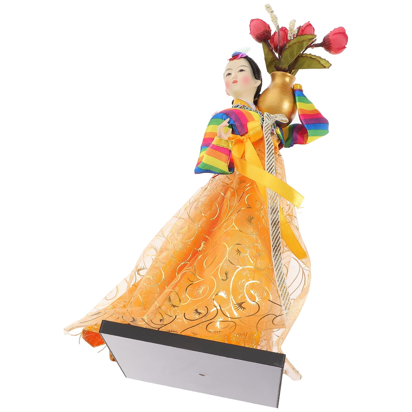 PENIKOKO Korean Craft Hanbok Figurine Yellow 1Set - Walmart.com