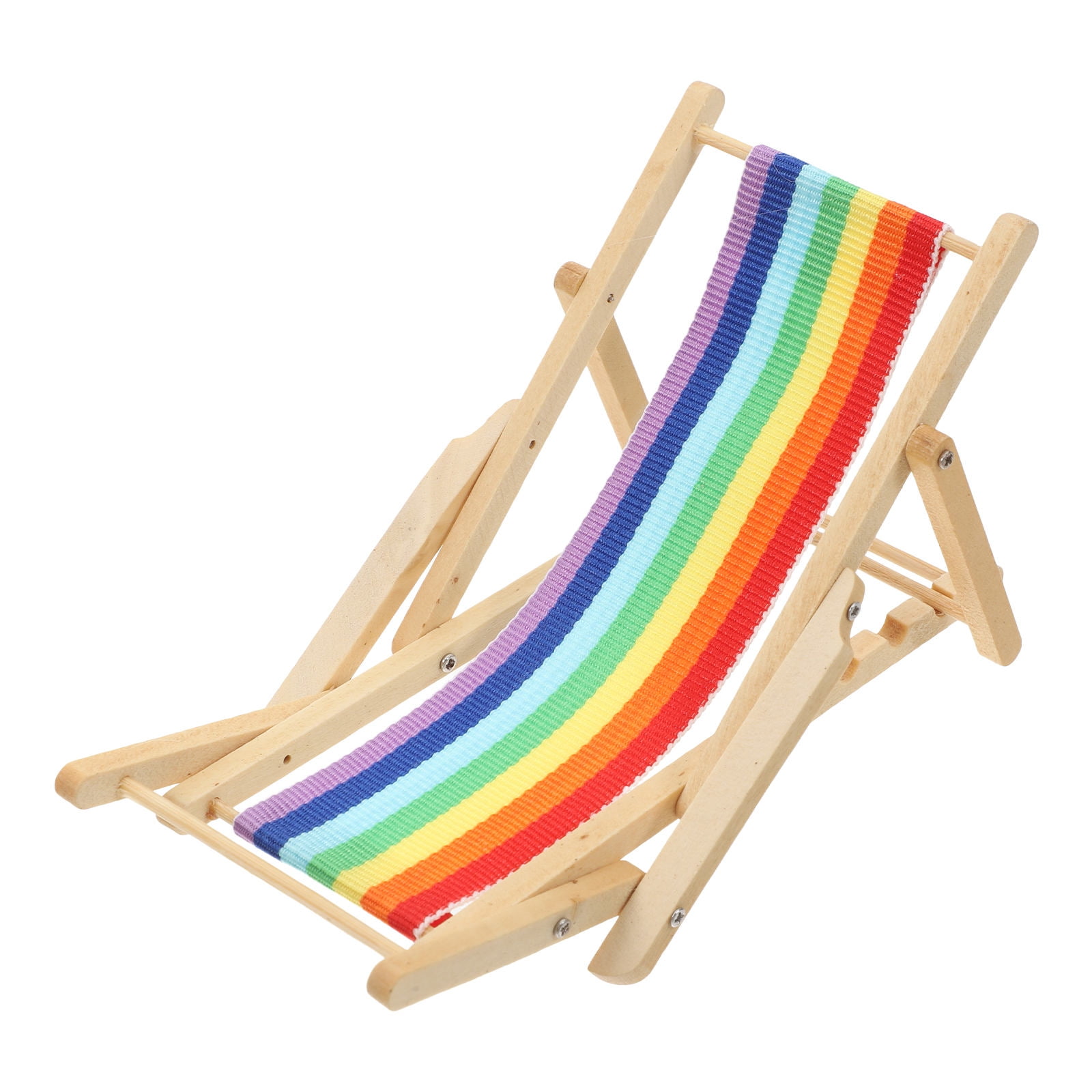 PENIKOKO Miniature Beach Chair Dollhouse Furniture 1:12 Scale Realistic ...