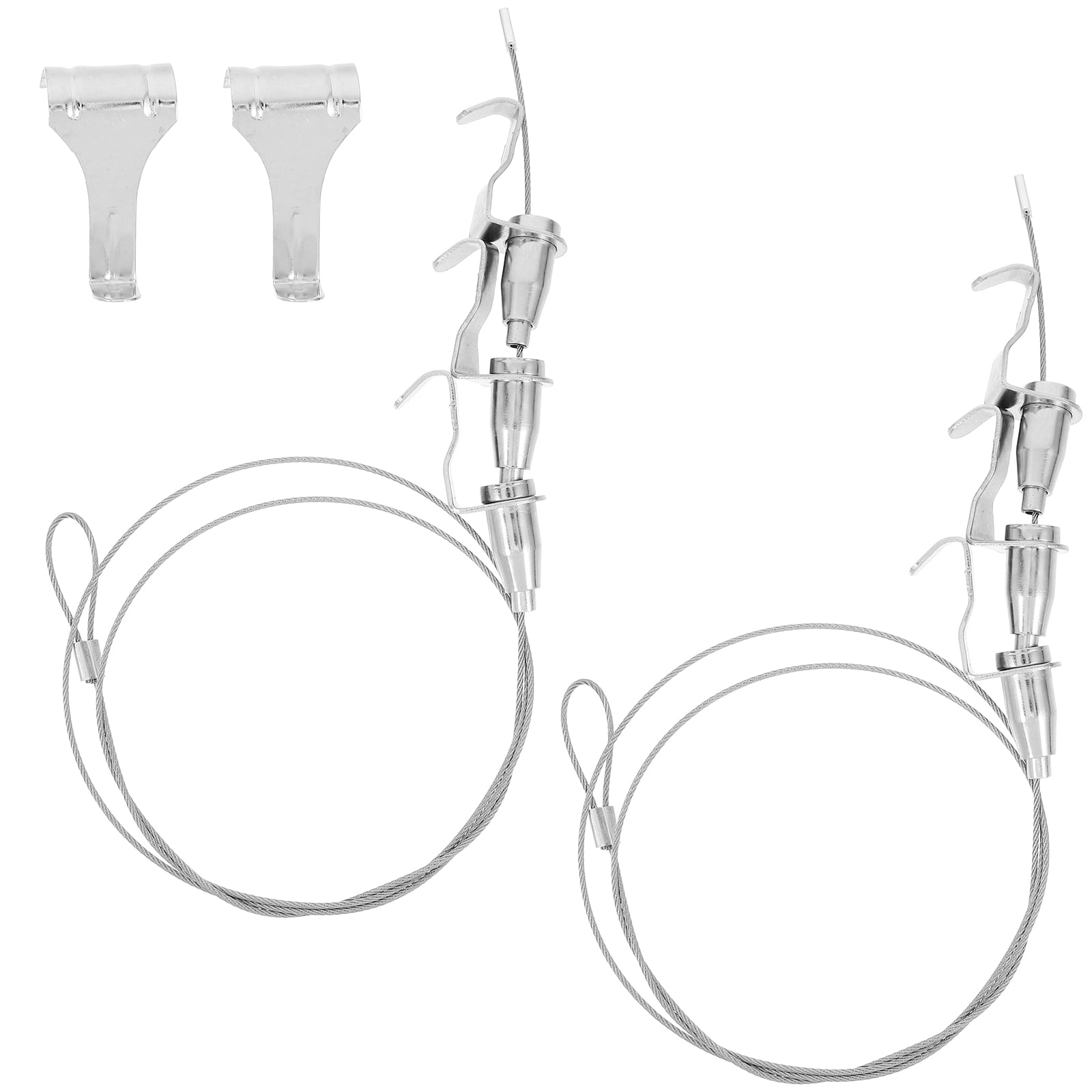 PENIKOKO 2Pcs Heavy Duty Picture Wire Hanging Kit Silver Adjustable ...