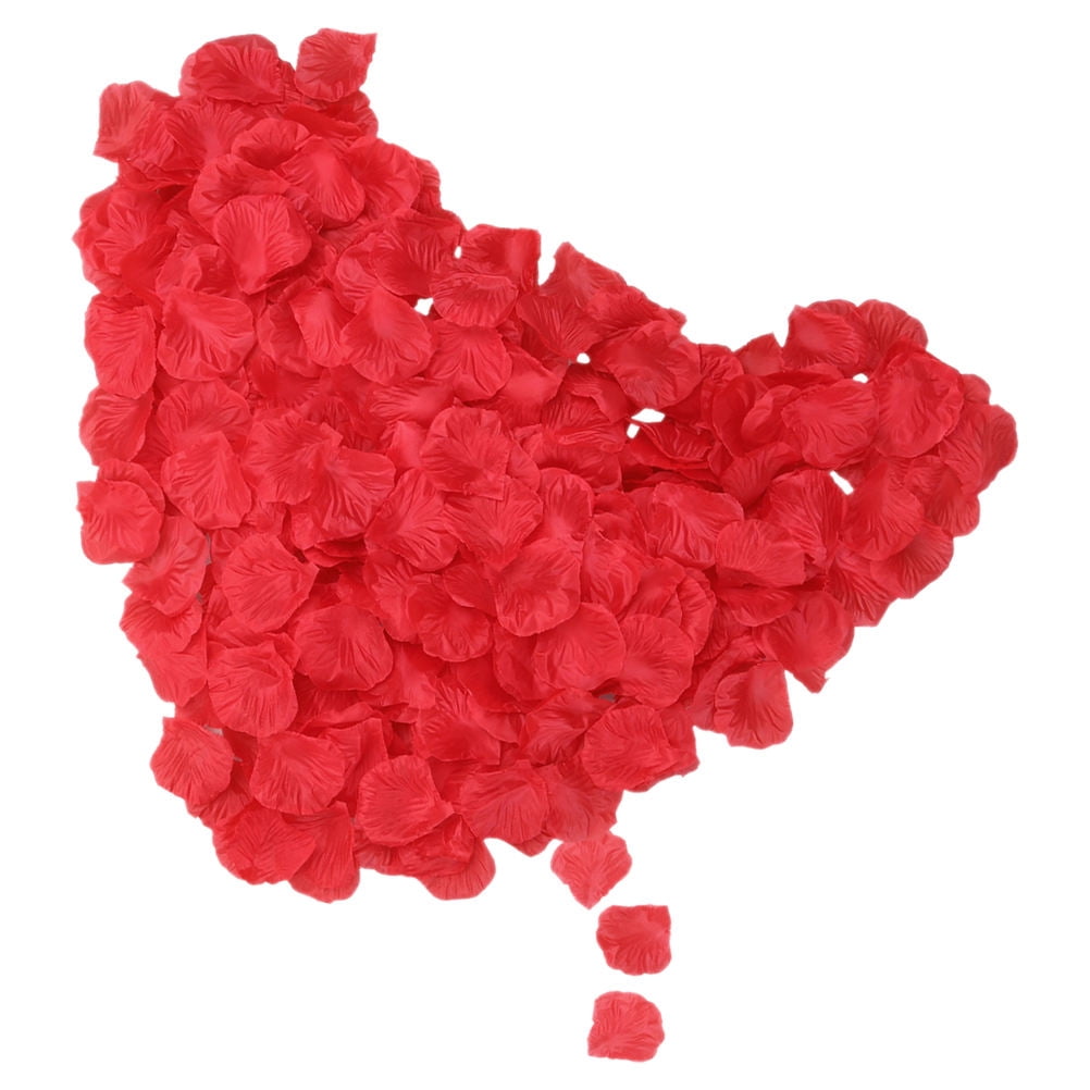 PENIKOKO Red Realistic Fake Flower Petals for Weddings Ceremonies ...