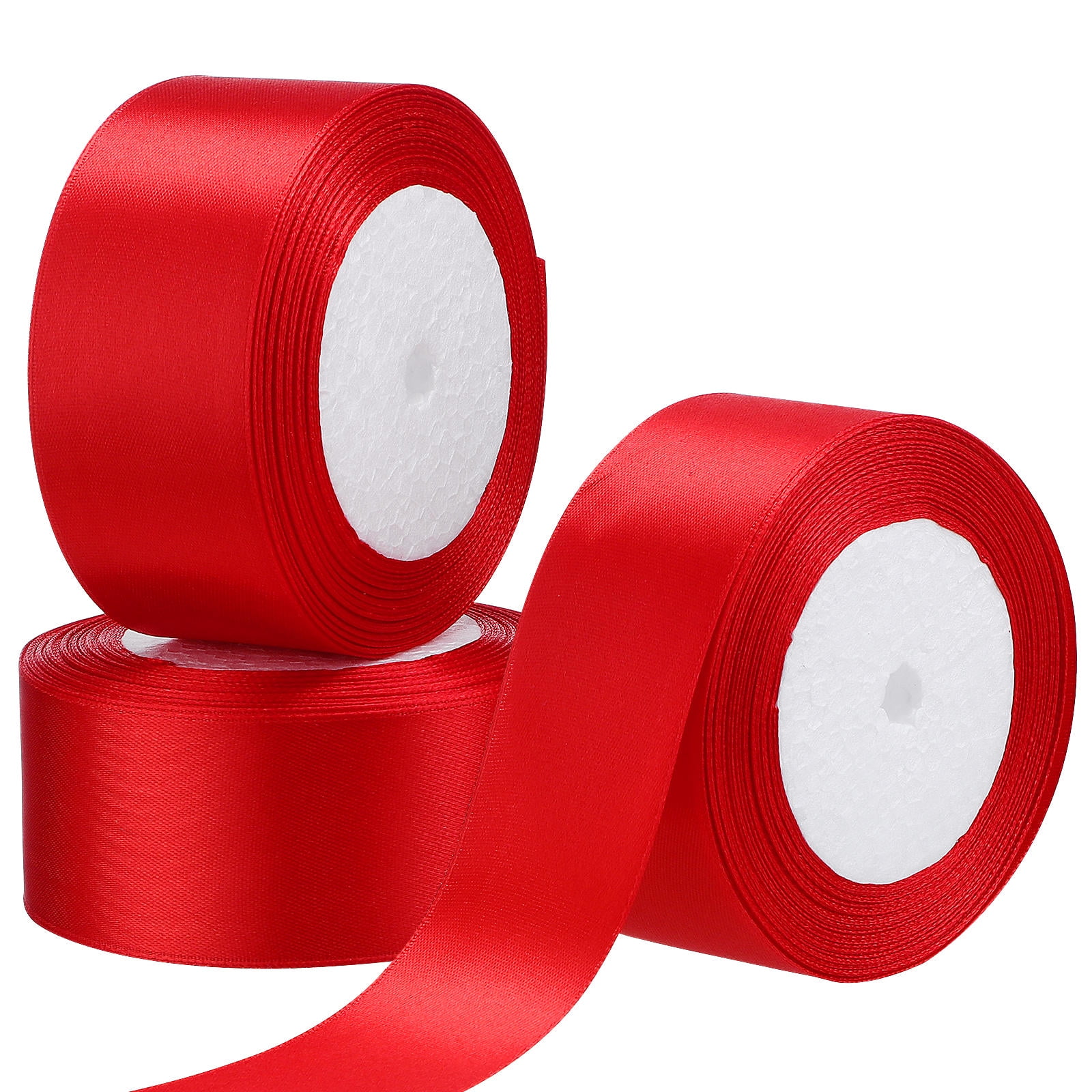 PENIKOKO Red Cloth Ribbon for Gift Wrapping Decorative Wide Ribbon for ...