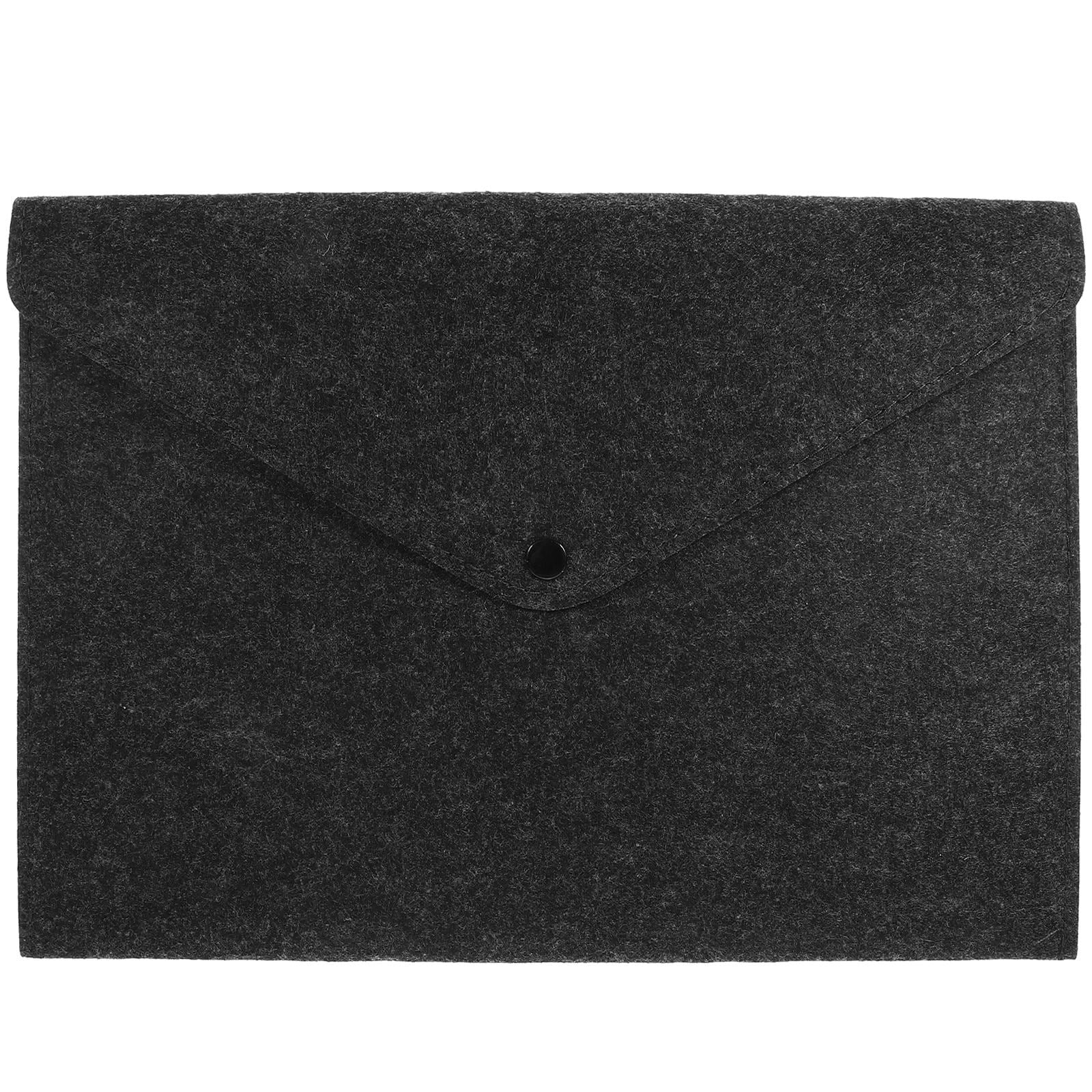PENIKOKO Wool Felt Document Organizer Dark Grey Scratch Resistant File ...
