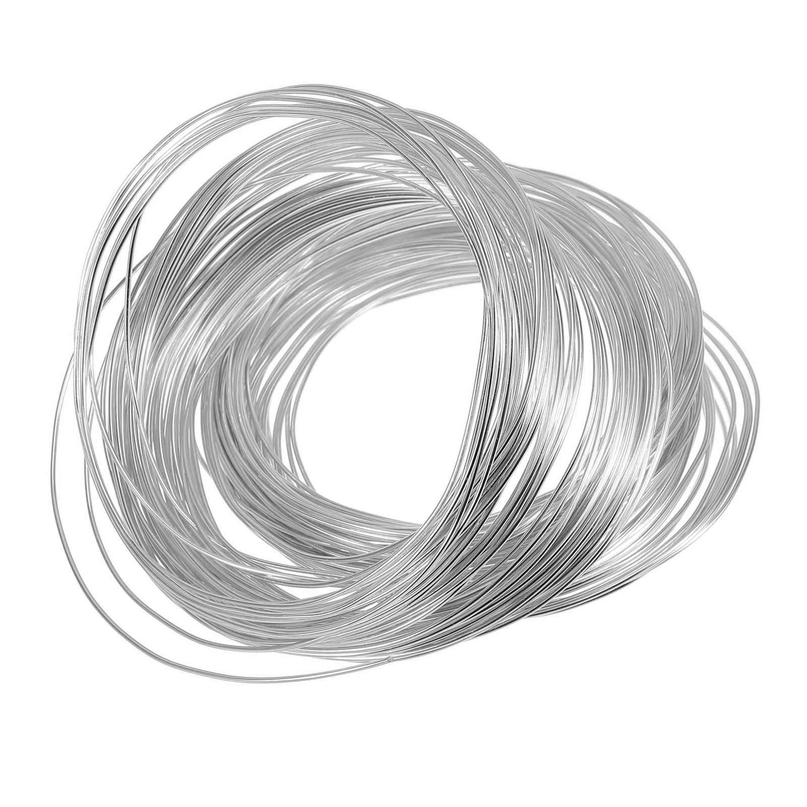 PENIKOKO Silver Aluminum Wire Flat Bendable for Jewelry Making Crafting ...
