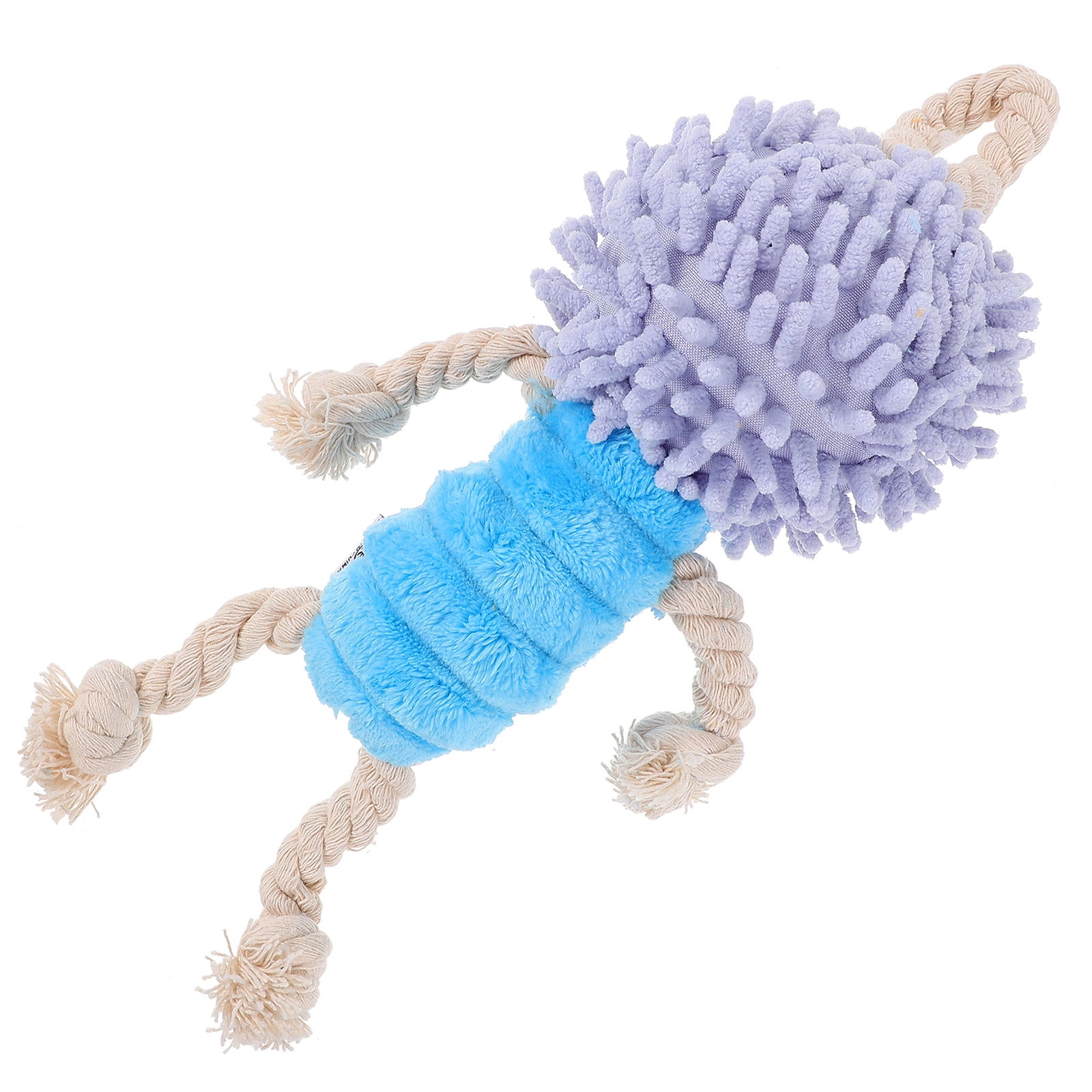 PENIKOKO Tug Training Dog Toys Plush Rope Lavender Multi 1 Set ...