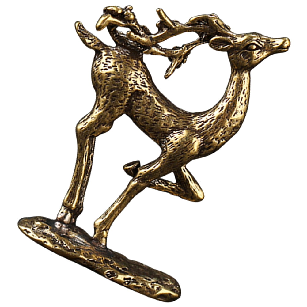 PENIKOKO Vintage Style Elk Statue Mini Retro Deer Home Decor ...