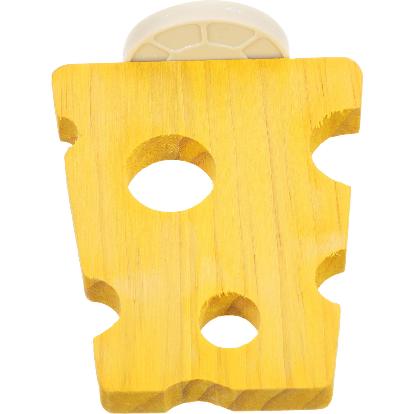 PENIKOKO Yellow Wood Bird Perch Stand for Parrots with Chewable and ...