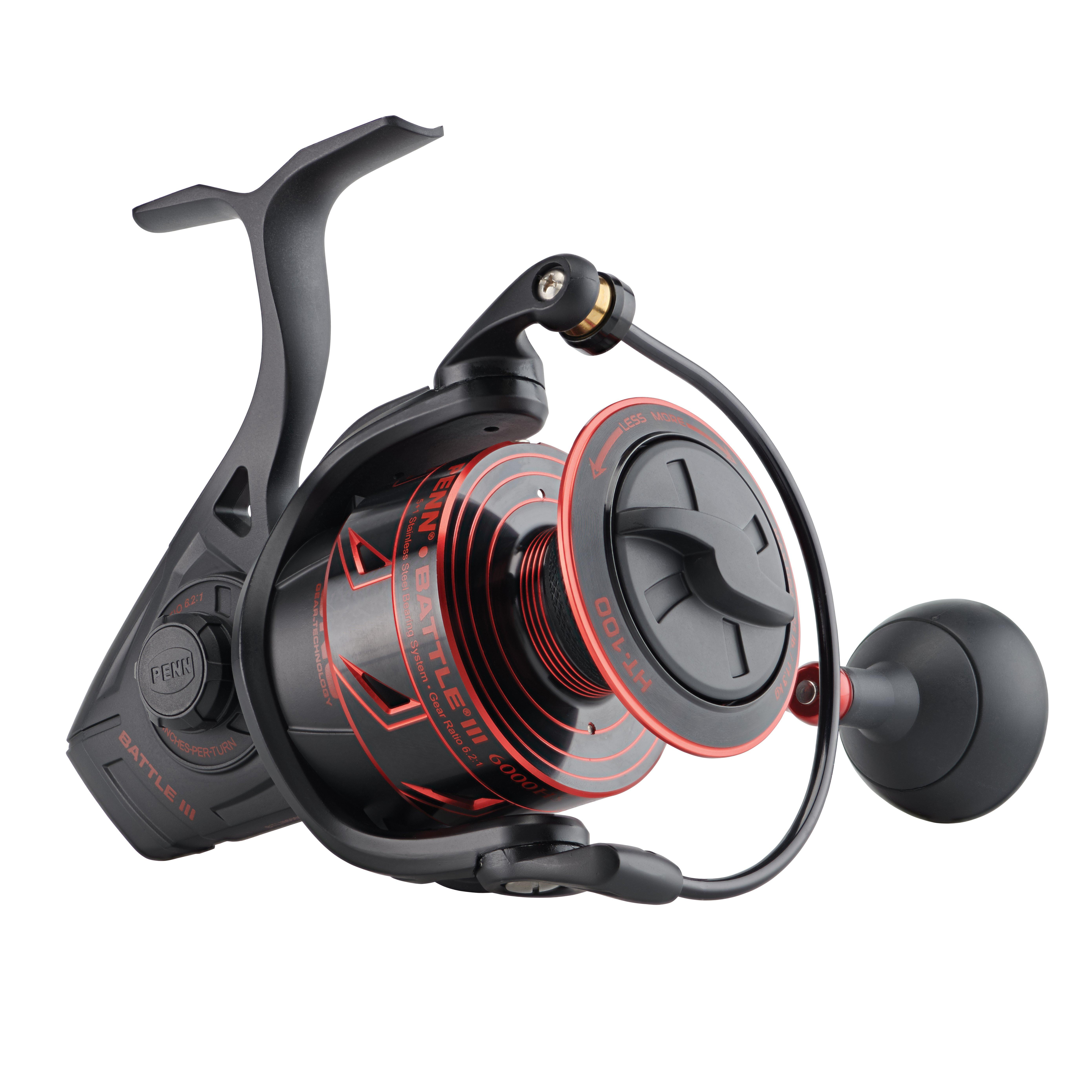 PENN Battle III Spinning Inshore Fishing Reel, Size 0 (1518034 ...