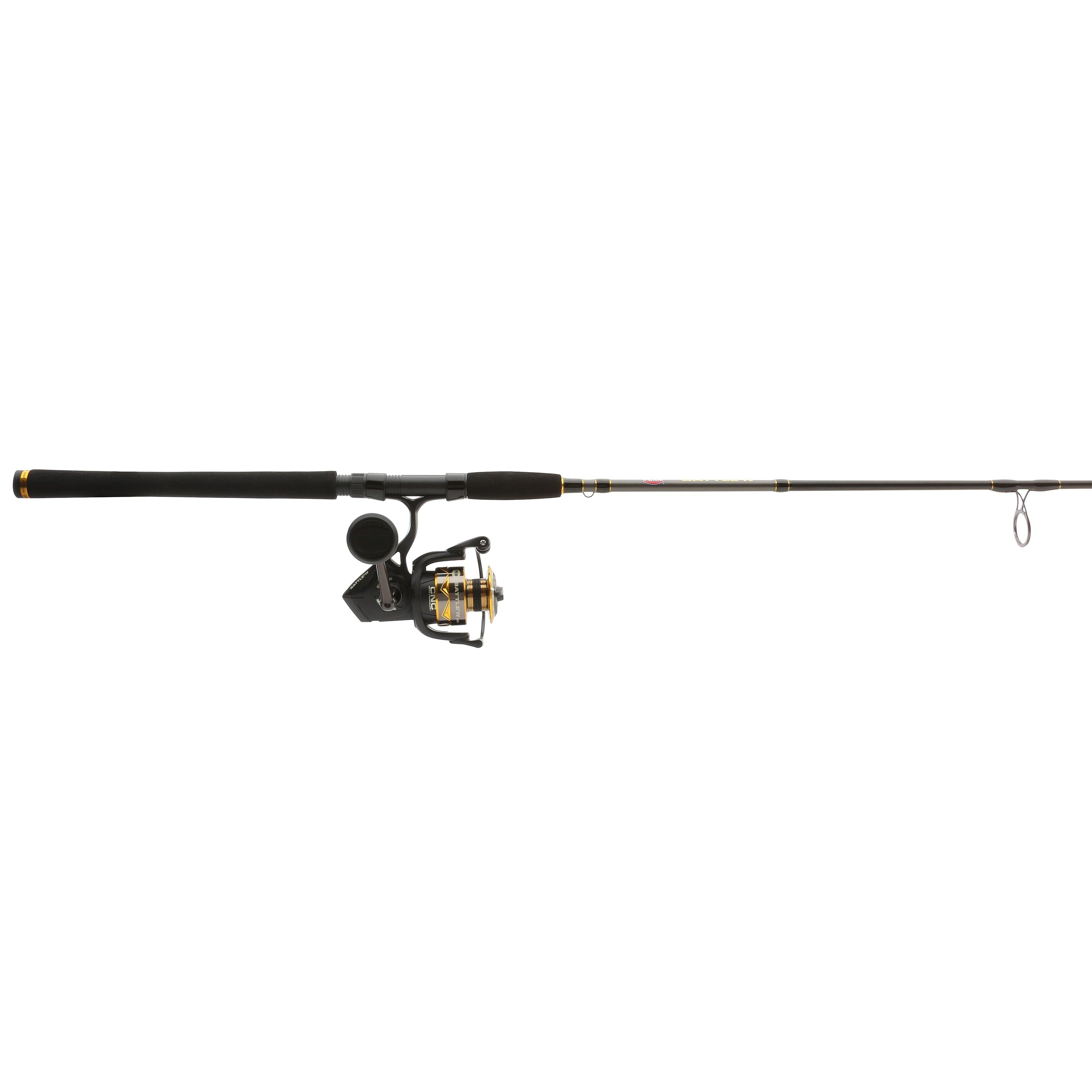 PENN Battle IV Spinning Fishing Combo, 7' Medium Heavy Rod, 5000 Size ...