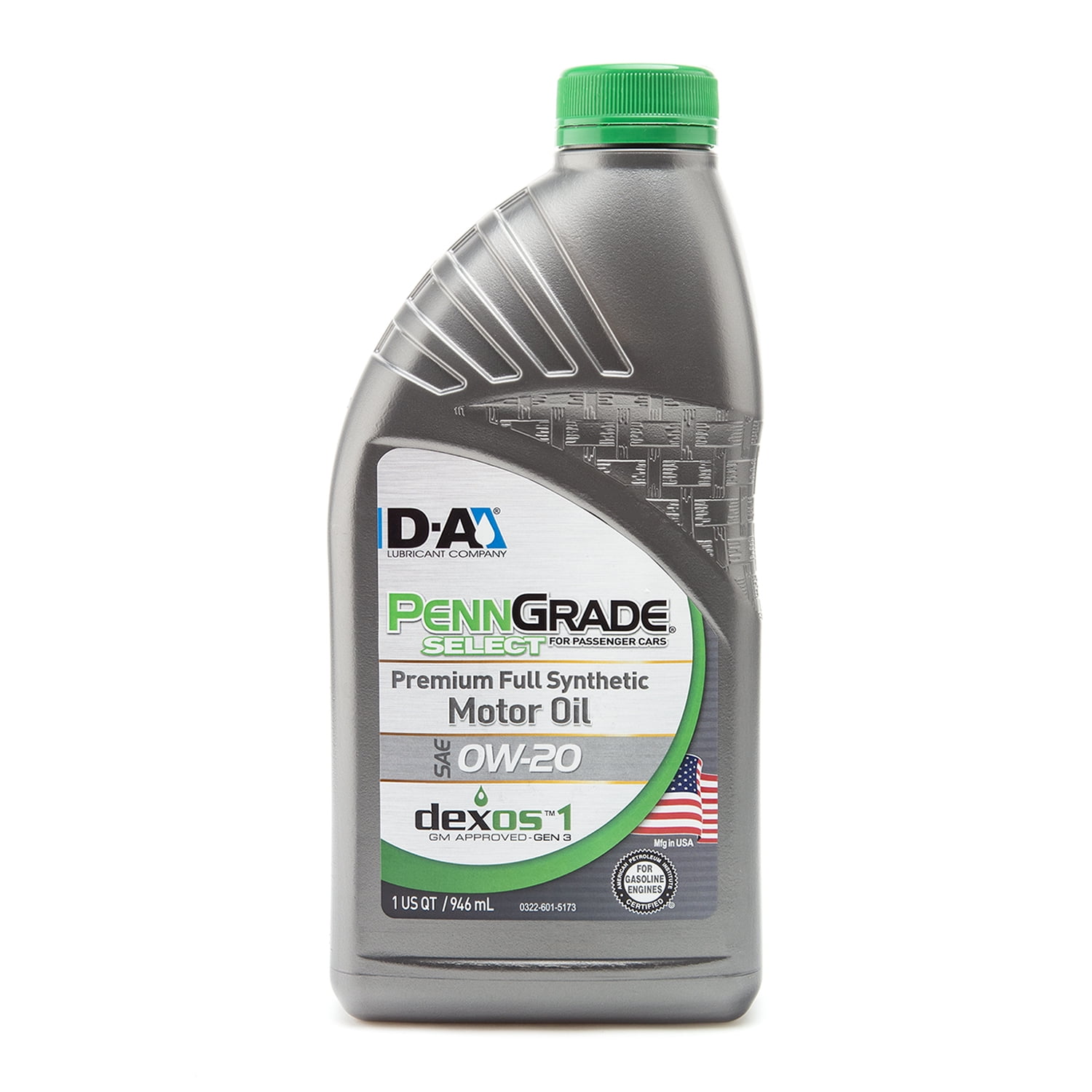 PENN GRADE 61526, Select Premium Full Synthetic Motor Oil SAE 0W-20, 1 ...