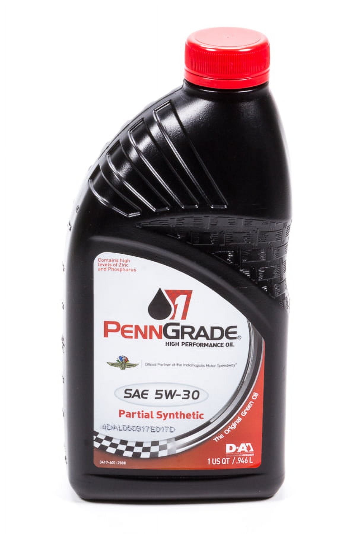 PENN GRADE 1 71096, Synthetic Blend High Performance Oil SAE 5W-30, 1 ...