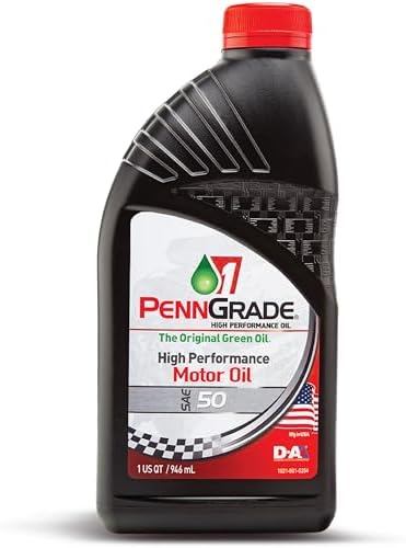 PENN GRADE 1, 71156, Monograde High Performance Oil SAE 50, 1 Quart (12 ...