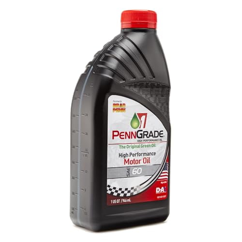 PENN GRADE 1, 71166, Monograde High Performance Oil SAE 60, 1 Quart (6 ...