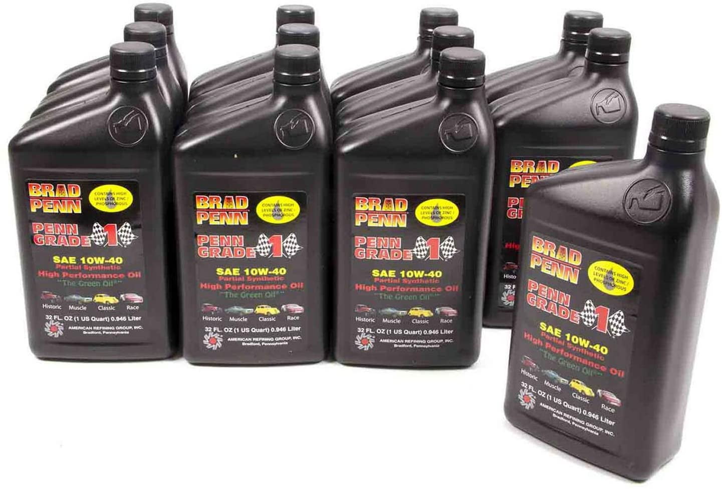 PENN GRADE 1 71446, Synthetic Blend High Performance Oil SAE 10W-40, 1 ...
