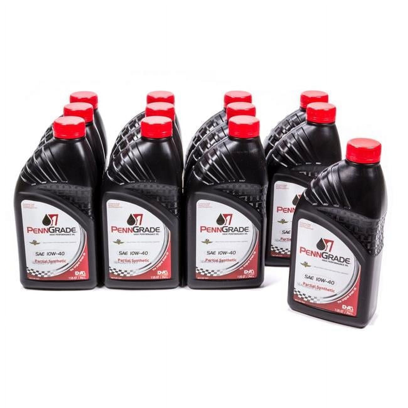 PENN GRADE 1 71446, Synthetic Blend High Performance Oil SAE 10W-40, 12 ...