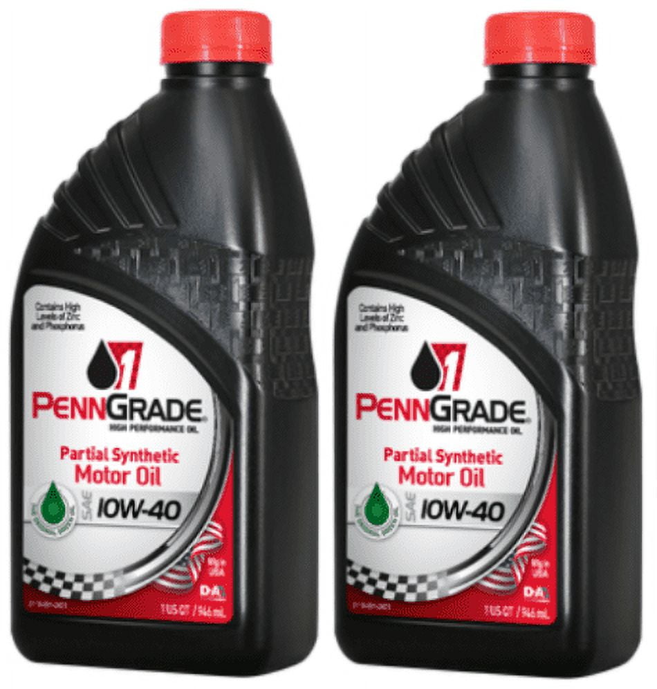 PENN GRADE 1 71446, Synthetic Blend High Performance Oil SAE 10W-40, 2 ...