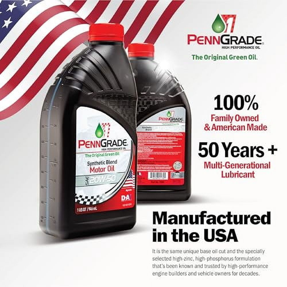 PENN GRADE 1, 71566, V2 4-Stroke Motorcycle Oil SAE 10W-40, 1 Quart (2 ...