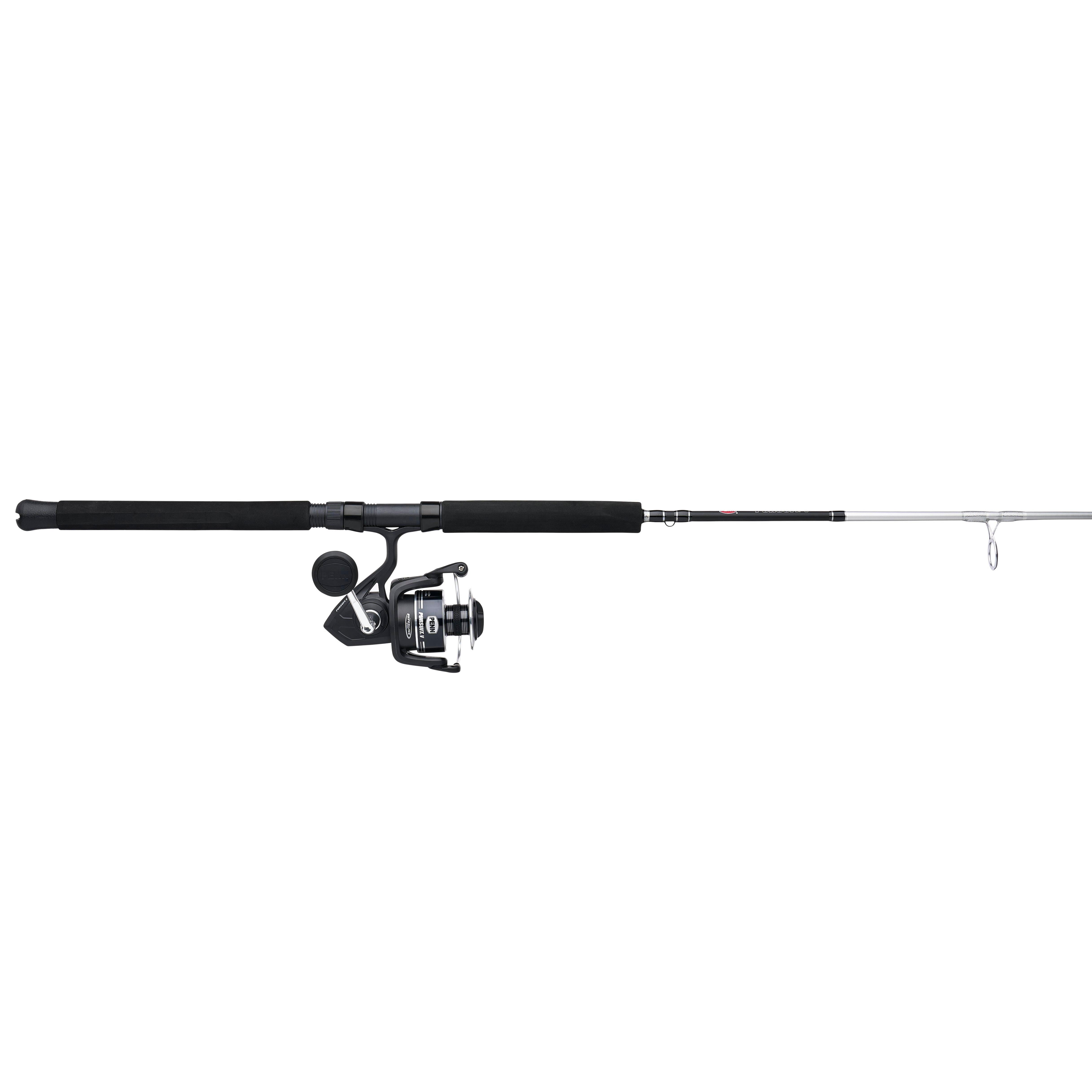 PENN Pursuit V Spinning Fishing Combo, 6'6" Medium Heavy Rod, 6000 Size ...