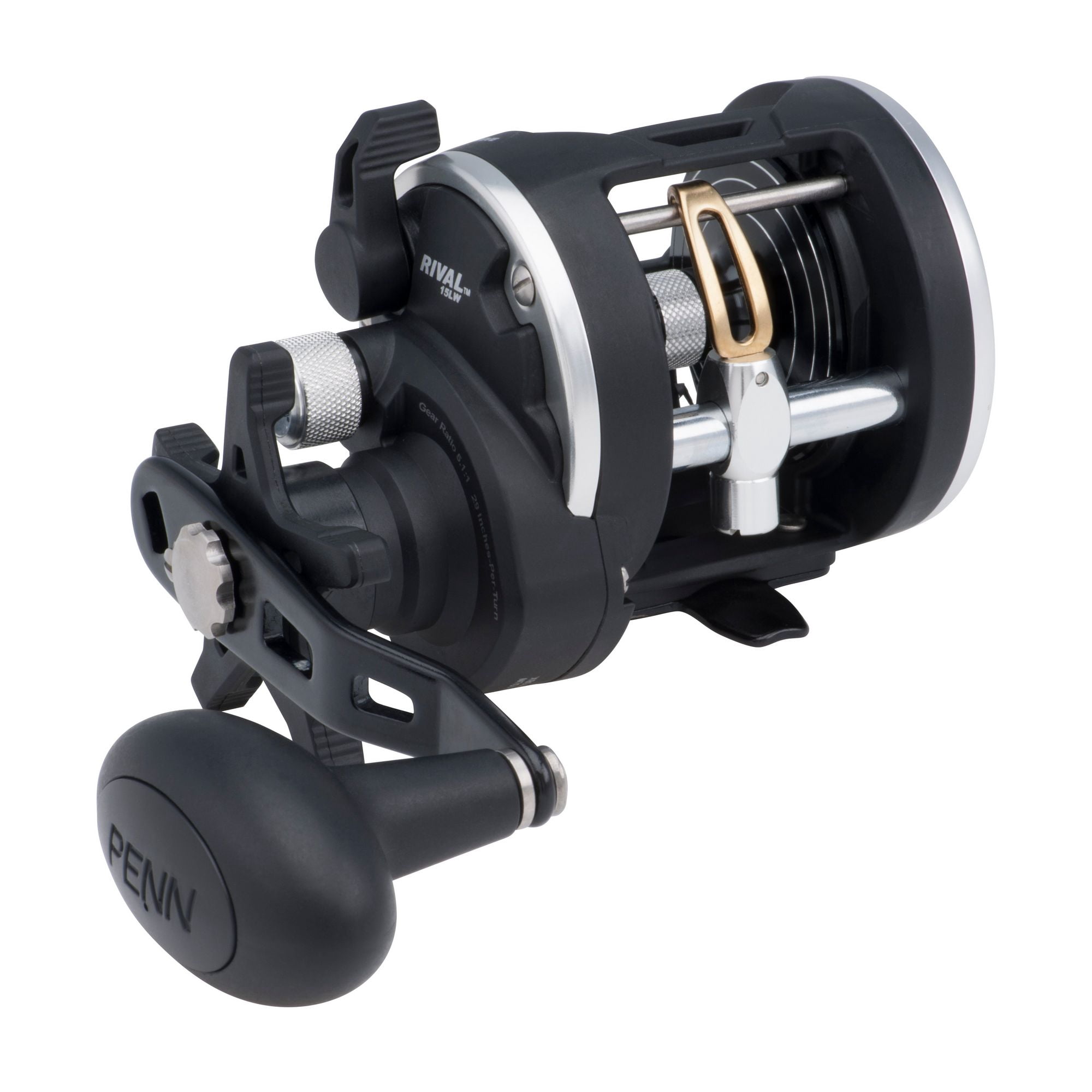 PENN Rival Level Wind Conventional Fishing Reel, Size 15 - Walmart.com