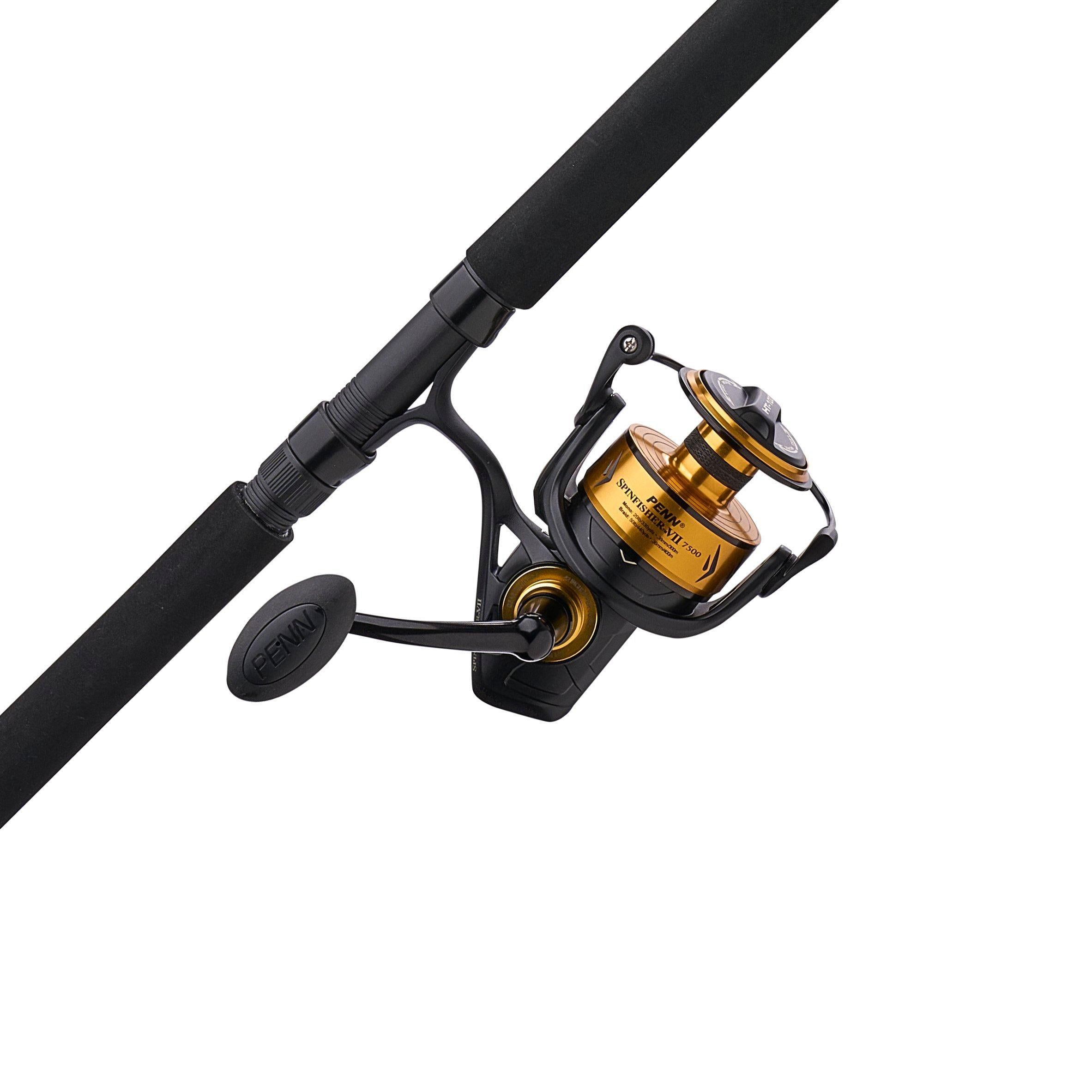 PENN Spinfisher VII Spinning Fishing Combo, 7' Heavy Rod, 7500 Size ...