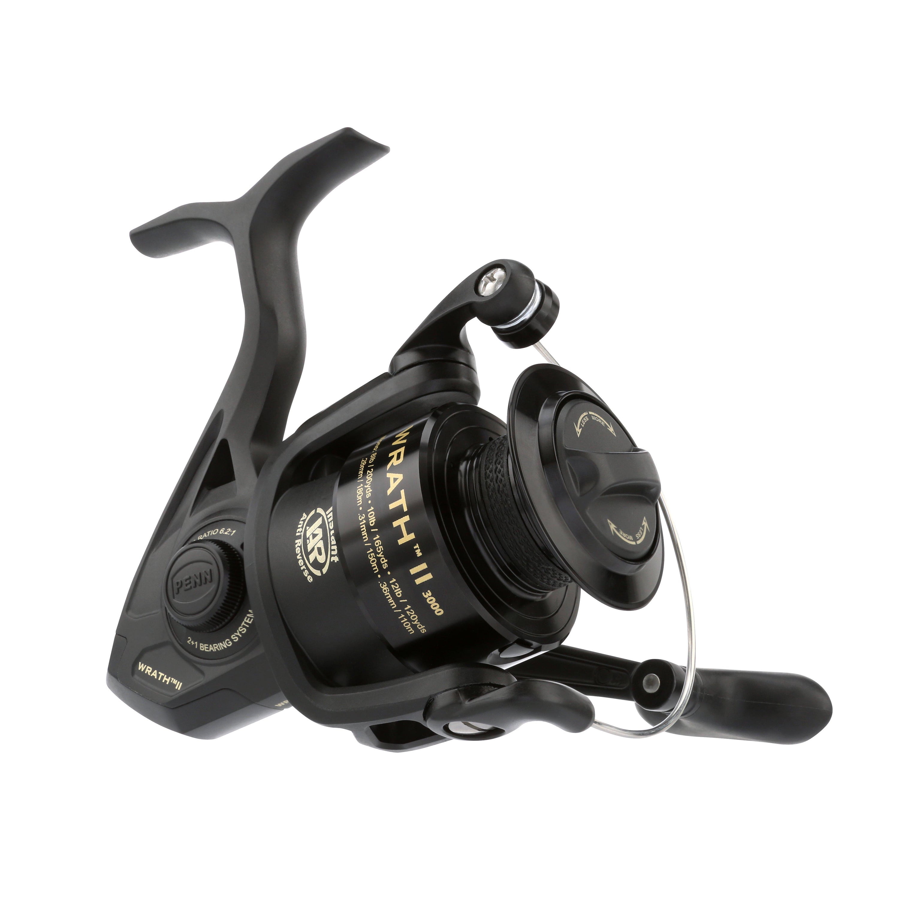 PENN Wrath® II Spinning Reel, 3000 Size Fishing Reel - Walmart.com