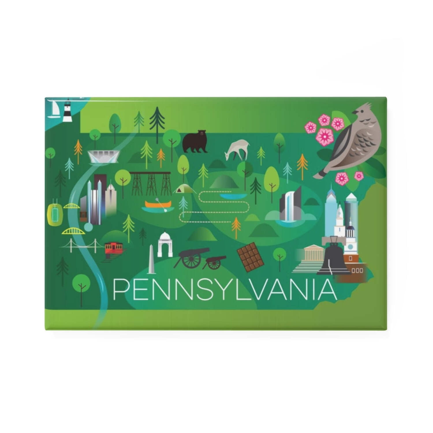 PENNSYLVANIA REFRIGERATOR MAGNET - Walmart.com