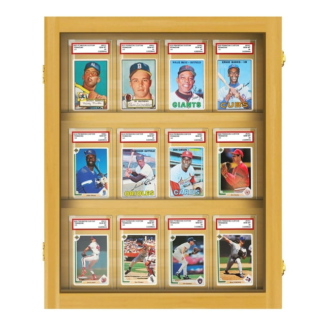 PENNZONI Baseball Card Display Case, 12 PSA Graded Cards Acrylic Frame ...