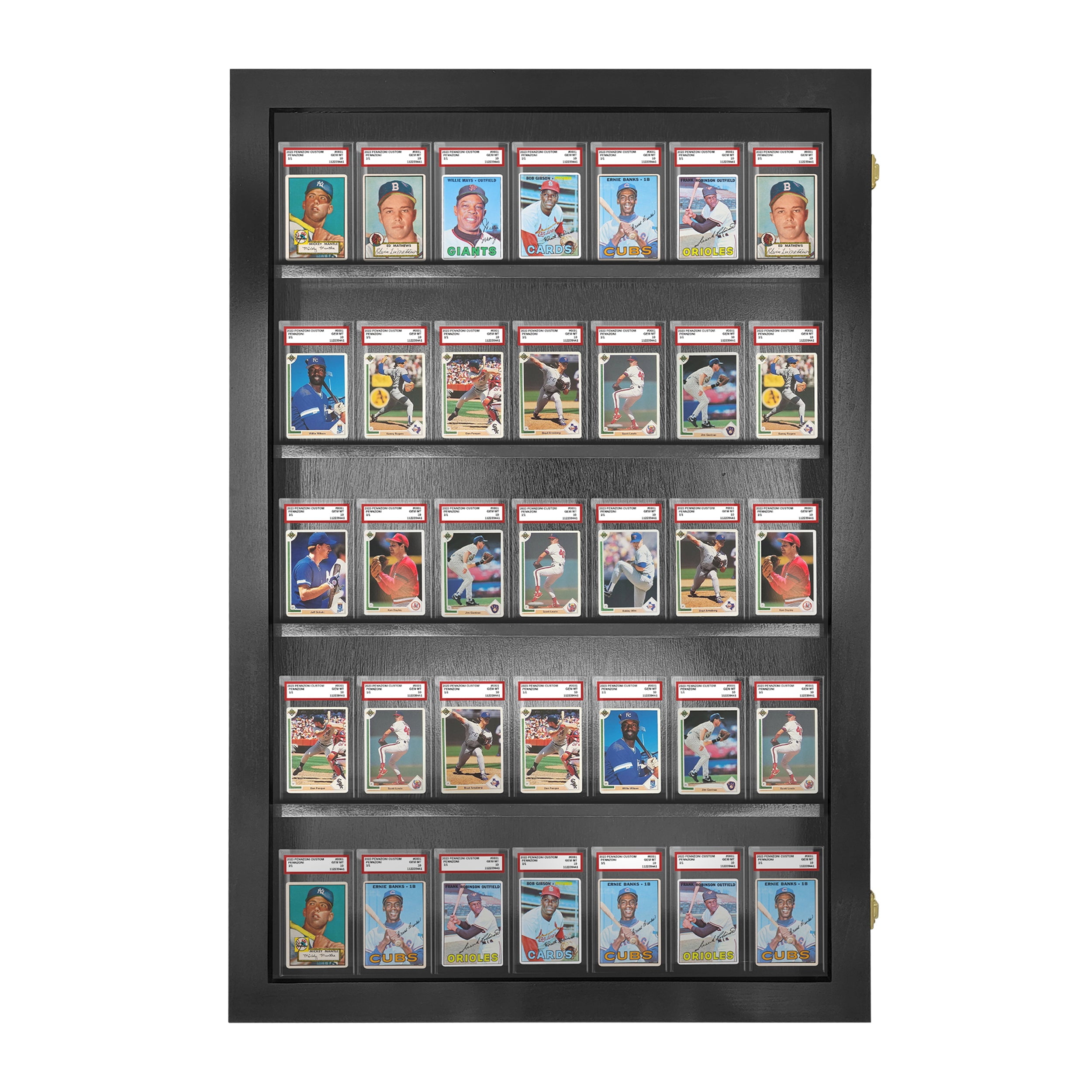 PENNZONI Baseball Card Display Case, 35 PSA Graded Cards Acrylic Frame ...