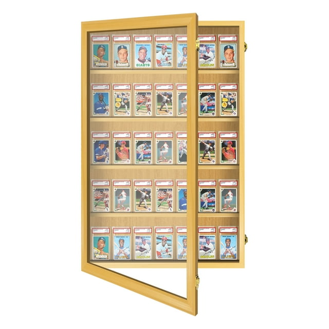 PENNZONI Sports Card Holder Organizer: 35 PSA Graded Display Case ...