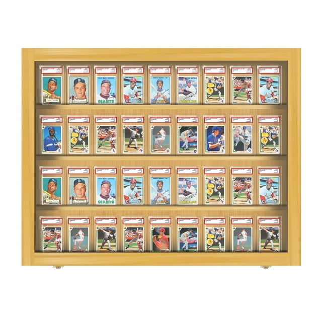 PENNZONI Baseball Card Display Case, 36 Graded Cards Acrylic Frame ...