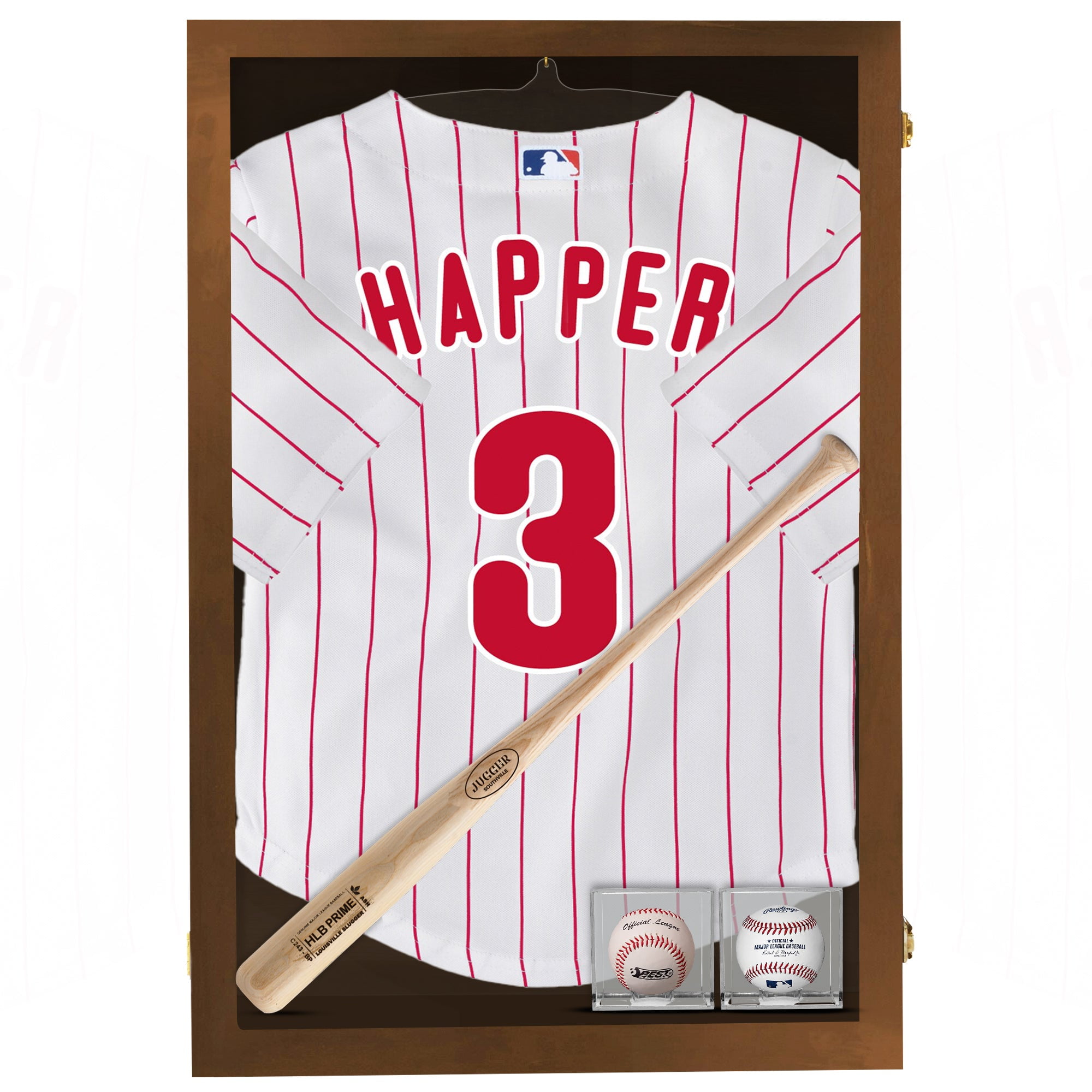 PENNZONI Acrylic Jersey Frame, Lockable, Extra Deep, Sports Display ...