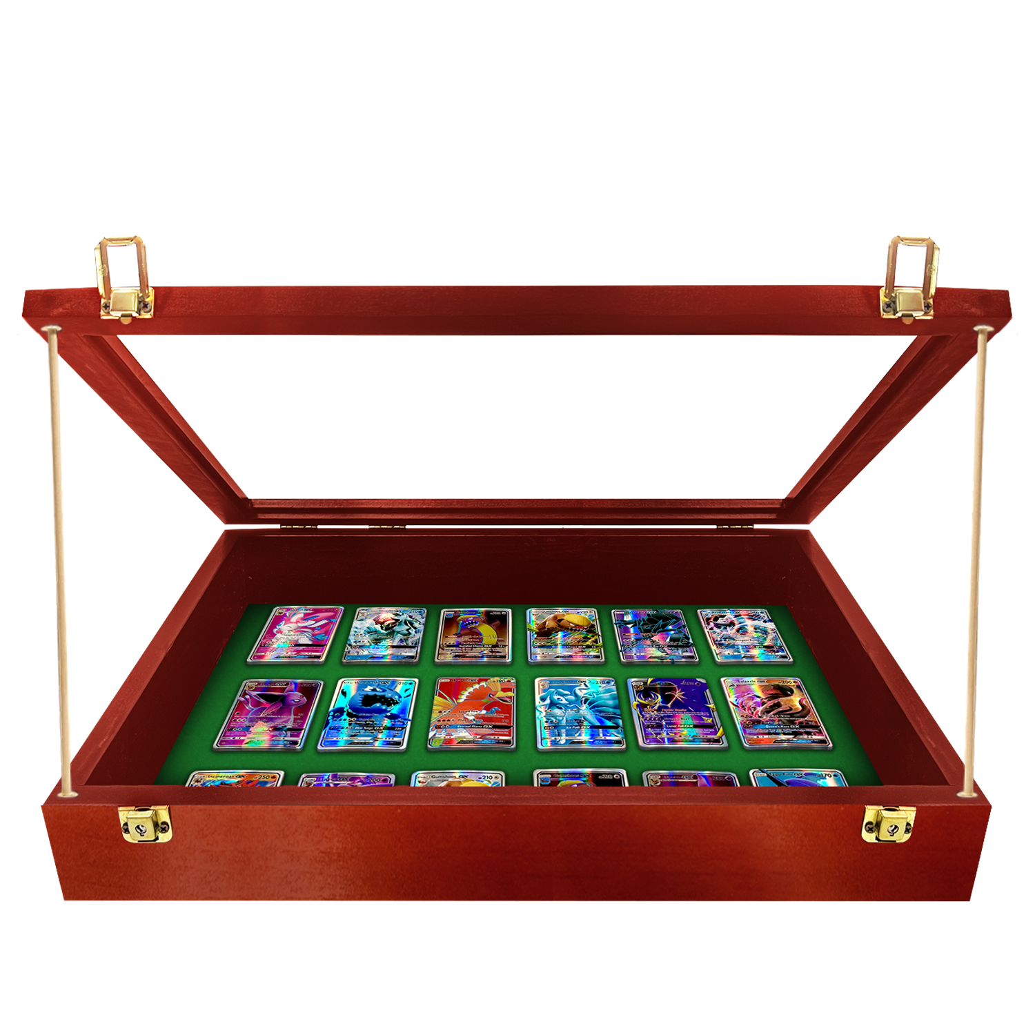 PENNZONI Small Tabletop Trade Show Display Case w/ Wooden Dowels ...