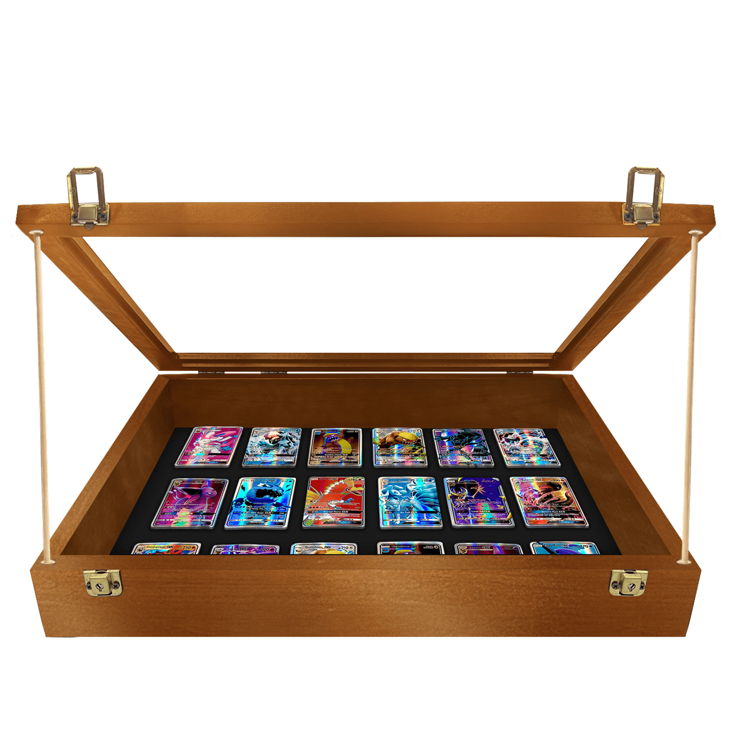 PENNZONI Small Tabletop Trade Show Display Case w/ Wooden Dowels ...