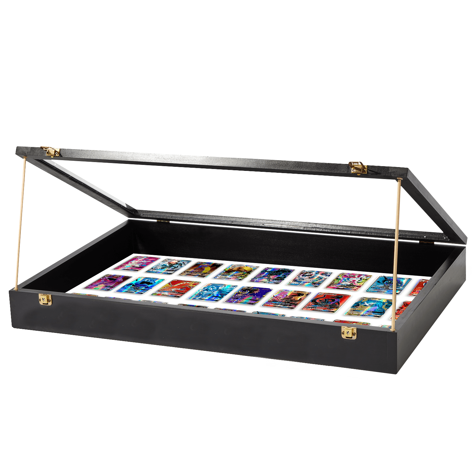 PENNZONI Trade Show Display Portable Case, Clear Acrylic Box w/ Wooden ...