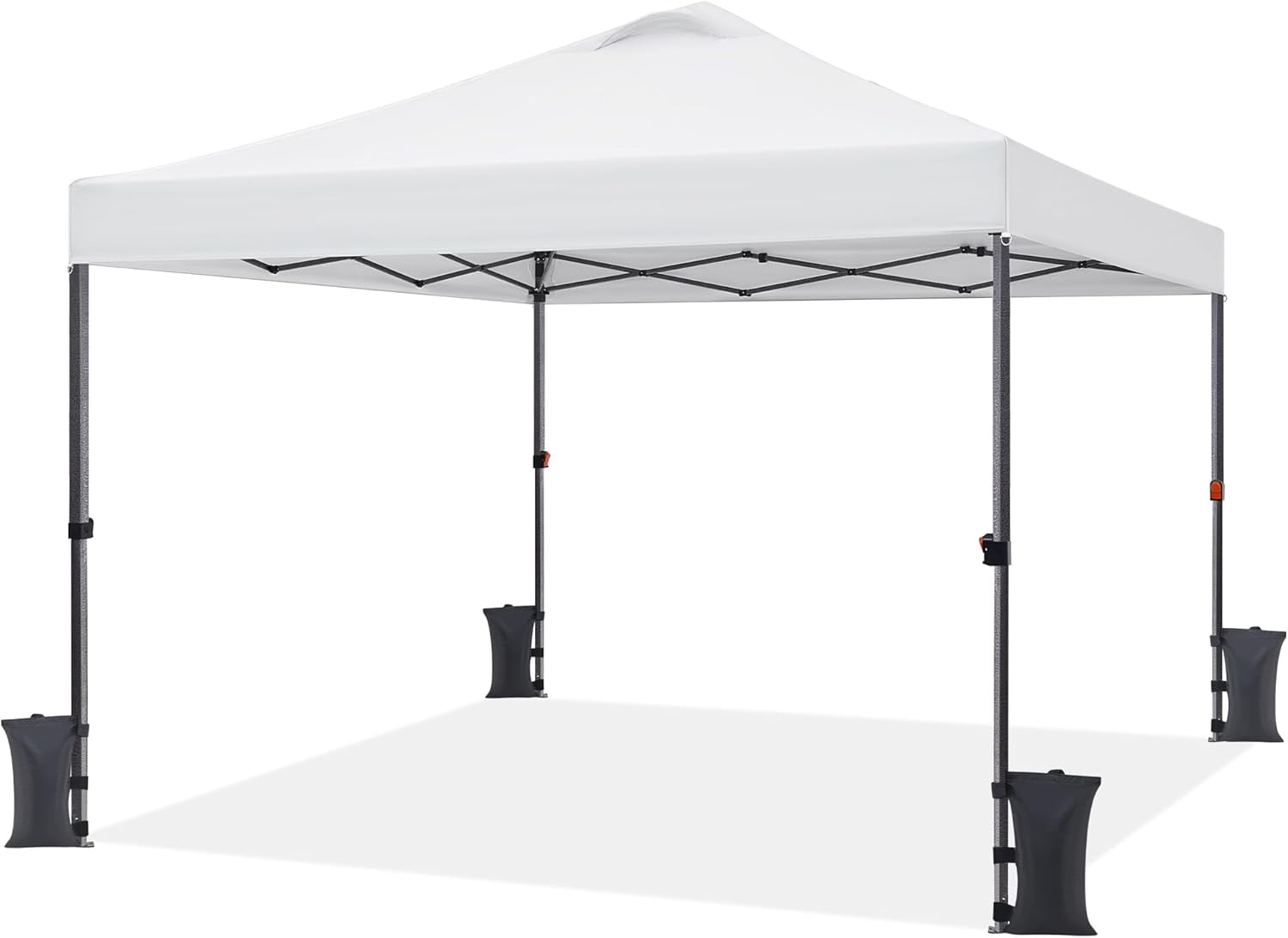 PENOVA 10x10 Pop up Canopy Tent, Commercial 150D Silver Coated Fabric ...