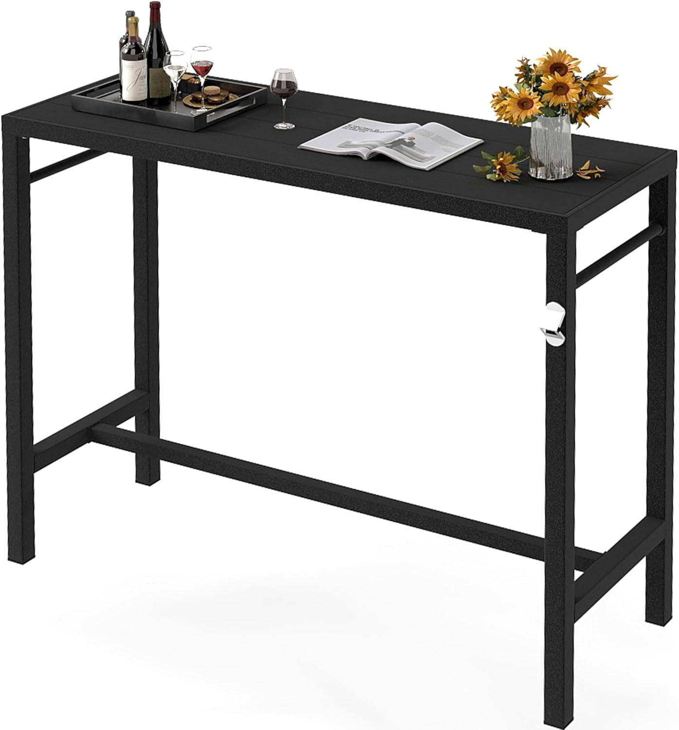 PENOVA 46*39*17 Outdoor Bar Table Extra Bar Height Outdoor Pub Table ...