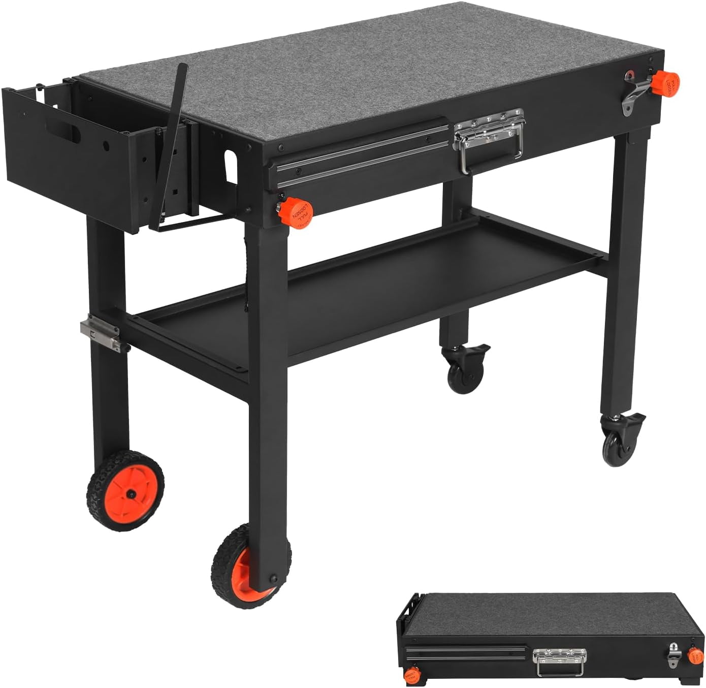 PENOVA Outdoor Portable Grill Table Stand - Folding Prep Stand for 17 ...