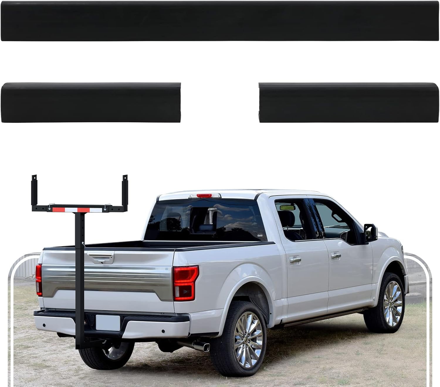 PENSUN Truck Bed Extender, 2 in 1 Design Foldable Pick Up Truck Bed ...