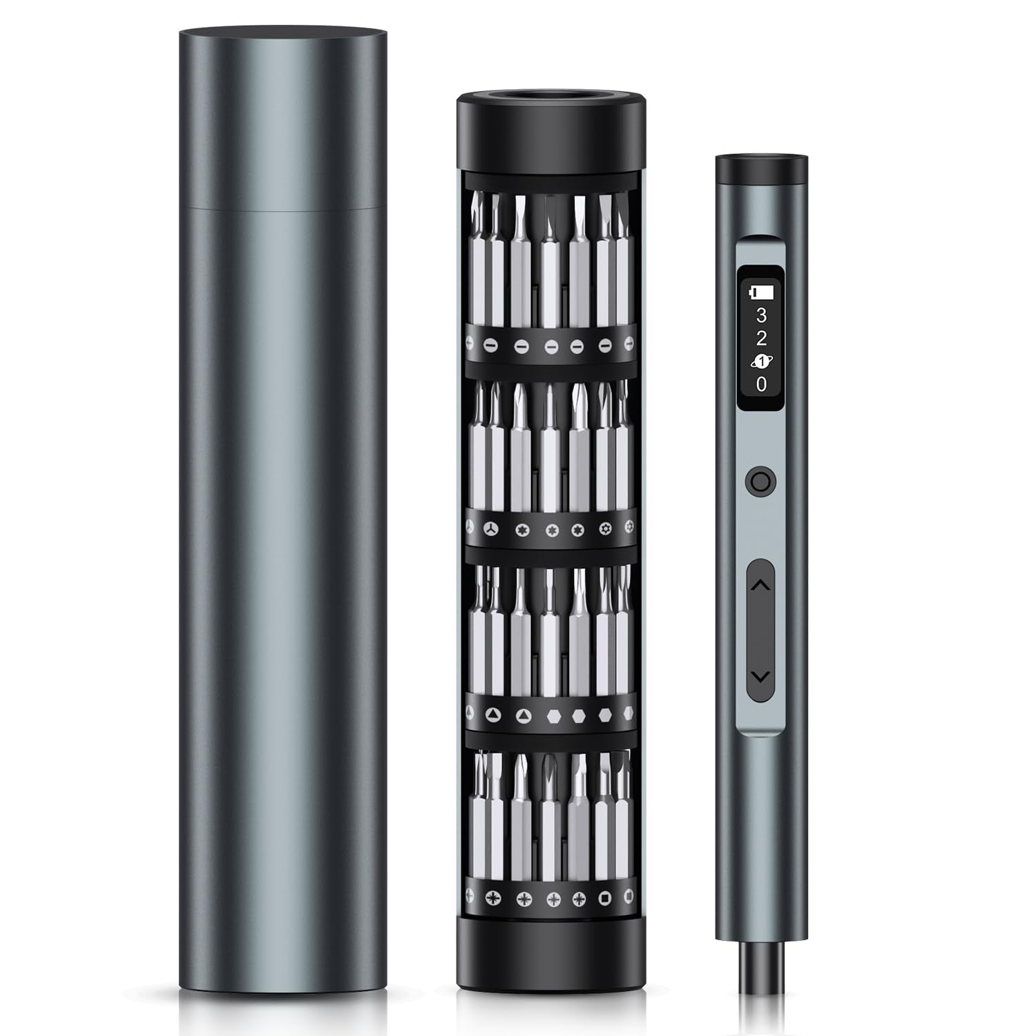 PENTASPI Electric Screwdriver Set, 62-in-1 Mini Electric Screwdriver, 3 ...