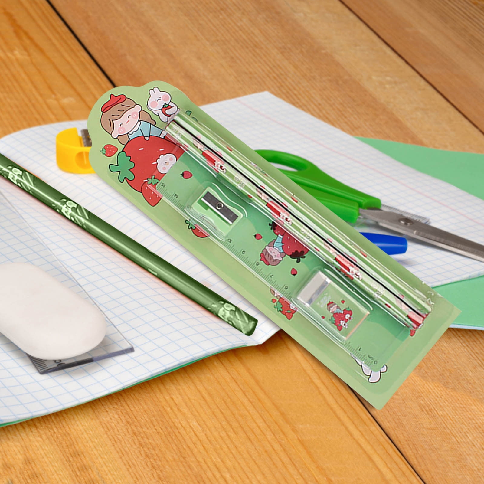 PEONAVET 5 Pcs Stationery Set, Cute Starting Season Supplies for ...