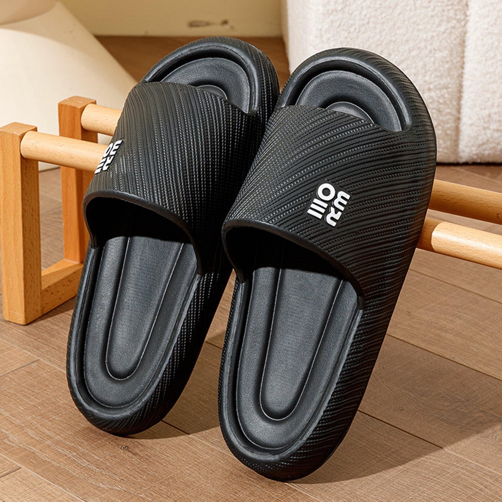 PEONAVET Bathroom Shower Shoes Men's Casual and Versatile Eva Bathroom ...
