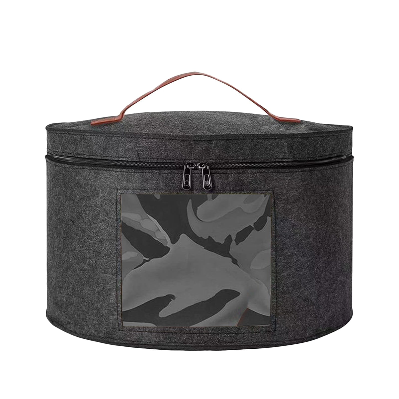 PEONAVET Hat Boxes for Women Men，Large Round Storage Box with Lid for ...