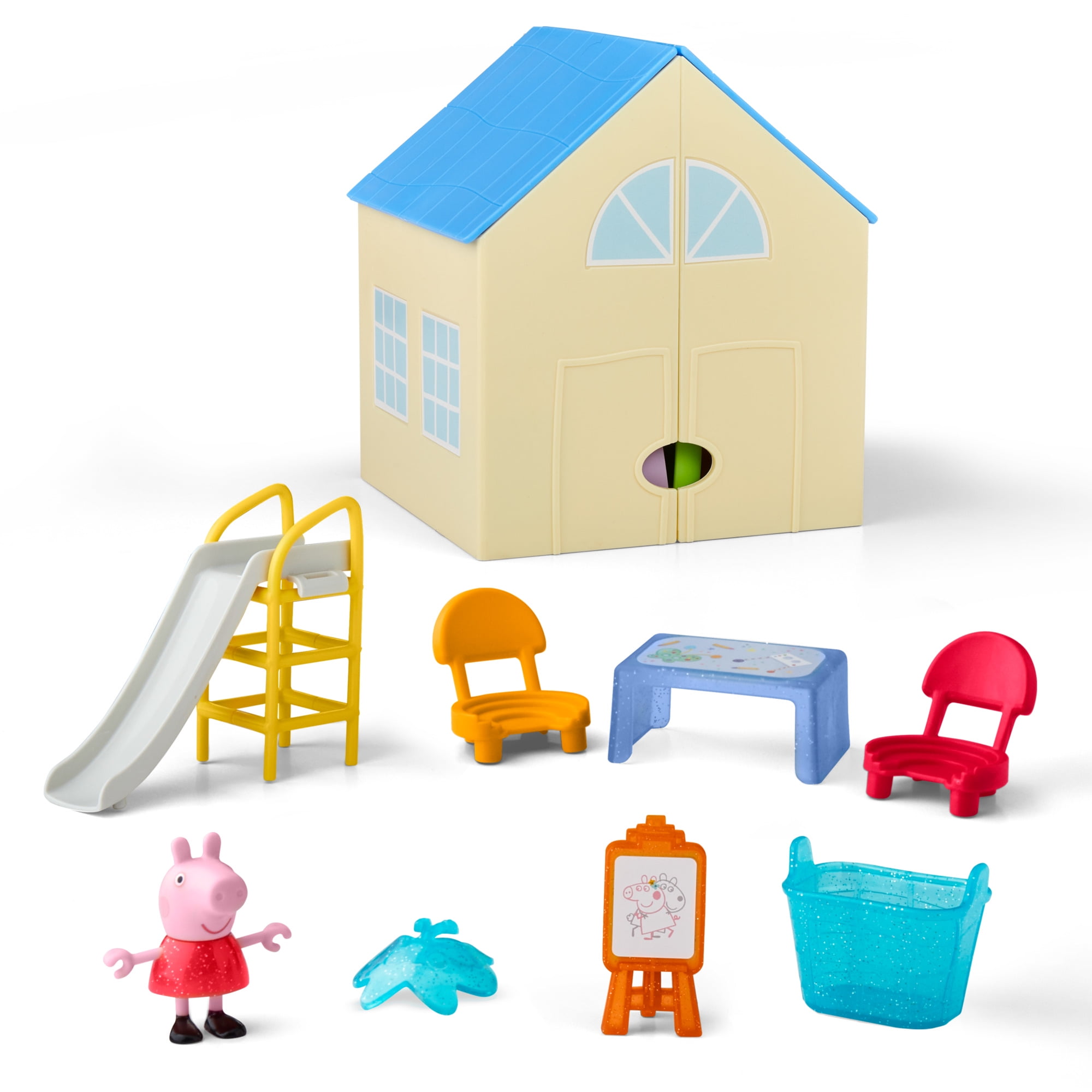 Peppa Pig Toys Peppa's Pop-Open Playgroup Playset, Preschool Toys for ...