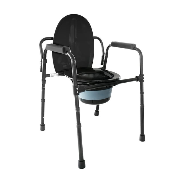 PEPE - Medical 3 in 1 Portable Bedside Commode Chair for Seniors, Large ...