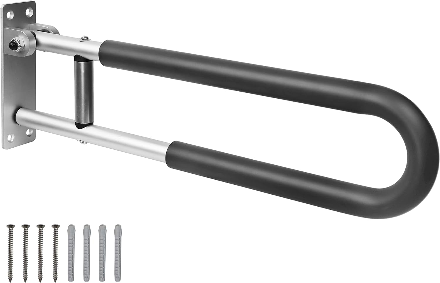 PEPE- Folding Padded Handicap Grab Bar for Toilet, Grab Rail for ...