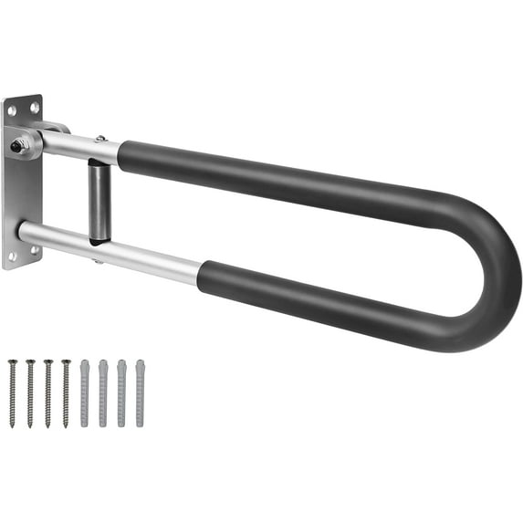 PEPE- Folding Padded Handicap Grab Bar for Toilet, Grab Rail for ...