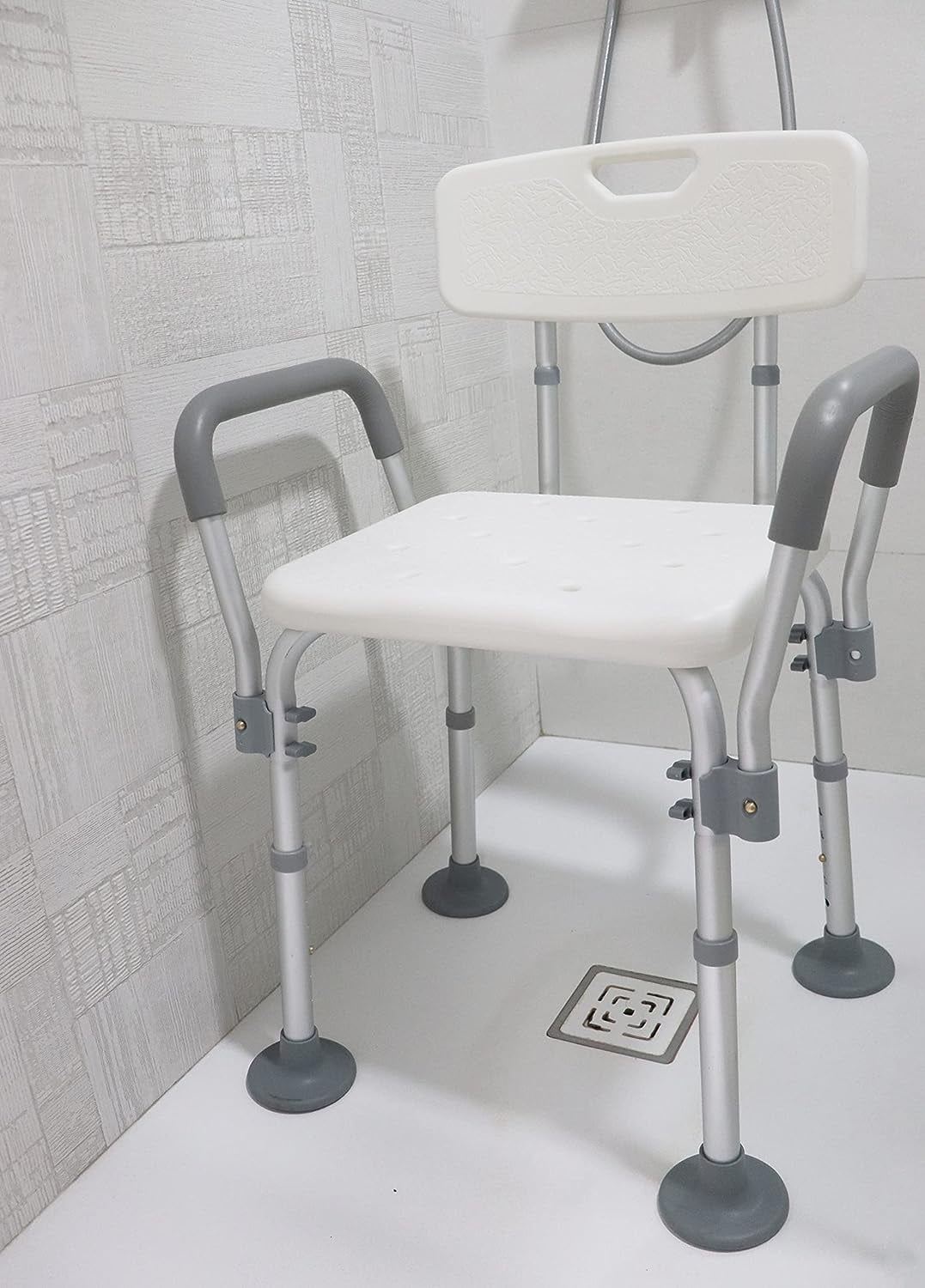 PEPE- Shower Chair for Elderly and Disabled, Shower Chair with Arms for ...