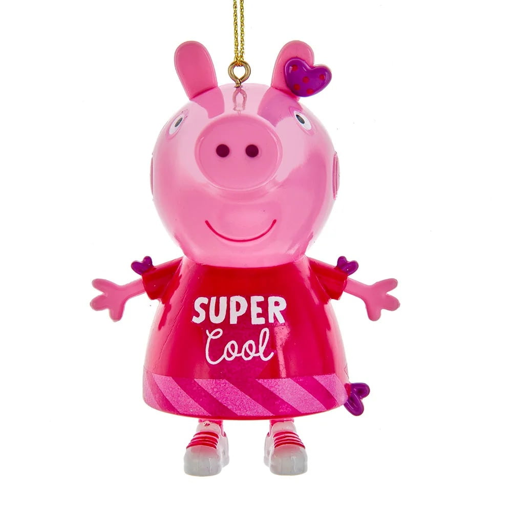 Kurt Adler PEPPA PIG Super Cool Christmas Ornament, Durable Resin, 3.5 ...